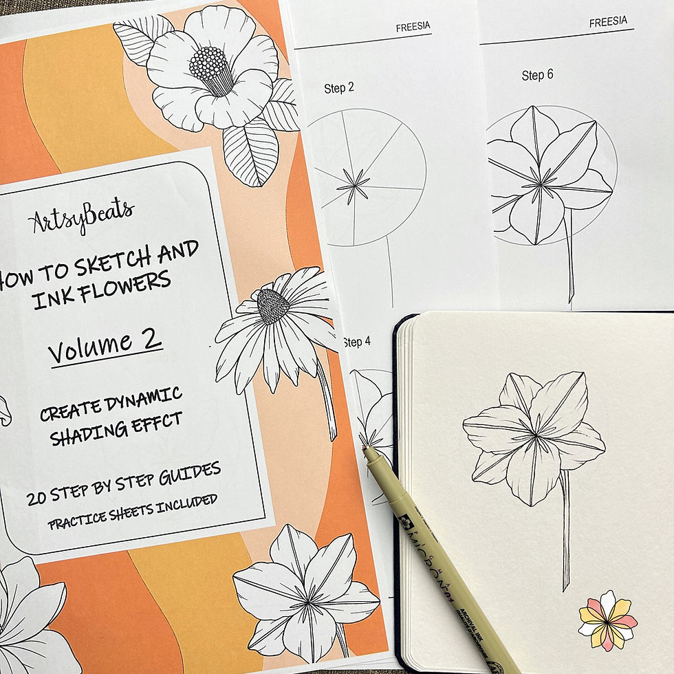 how to draw flowers beginners