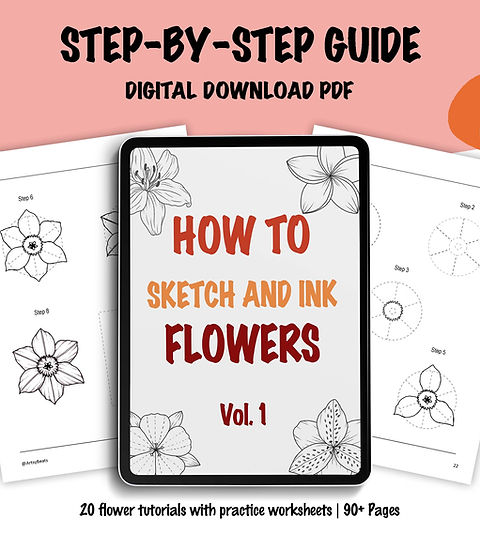 flower drawing tutorials for beginners