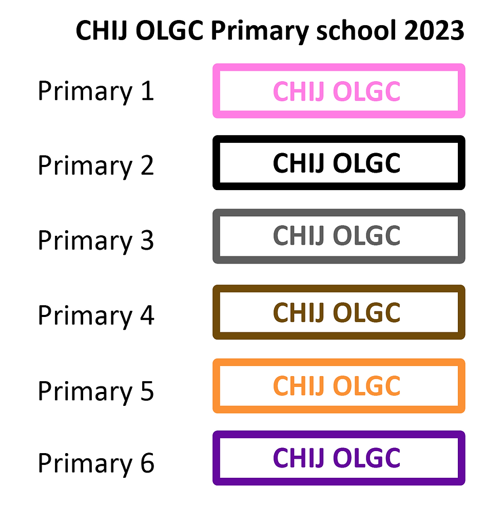 CHIJ OLGC- Name Tag (5 pieces per pack) | magdalene