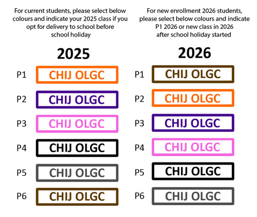 CHIJ OLGC- Name Tag (5 pieces per pack) | magdalene