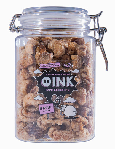 Artisan Garlic Pork Crackling Gift Jar | The Oink Company