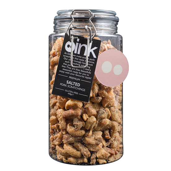 Traditional Salted Pork Scratchings Jars | The Oink Company