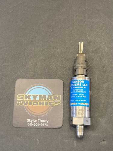 Sensor Systems Manifold Pressure Transducer 54760 | Skyman Avionics