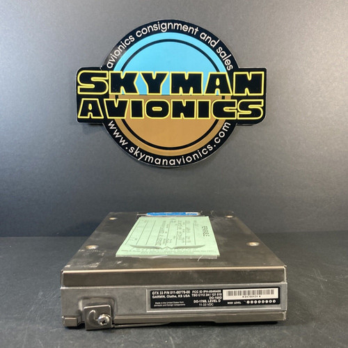 Garmin GTX 33 Transponder | Skyman Avionics