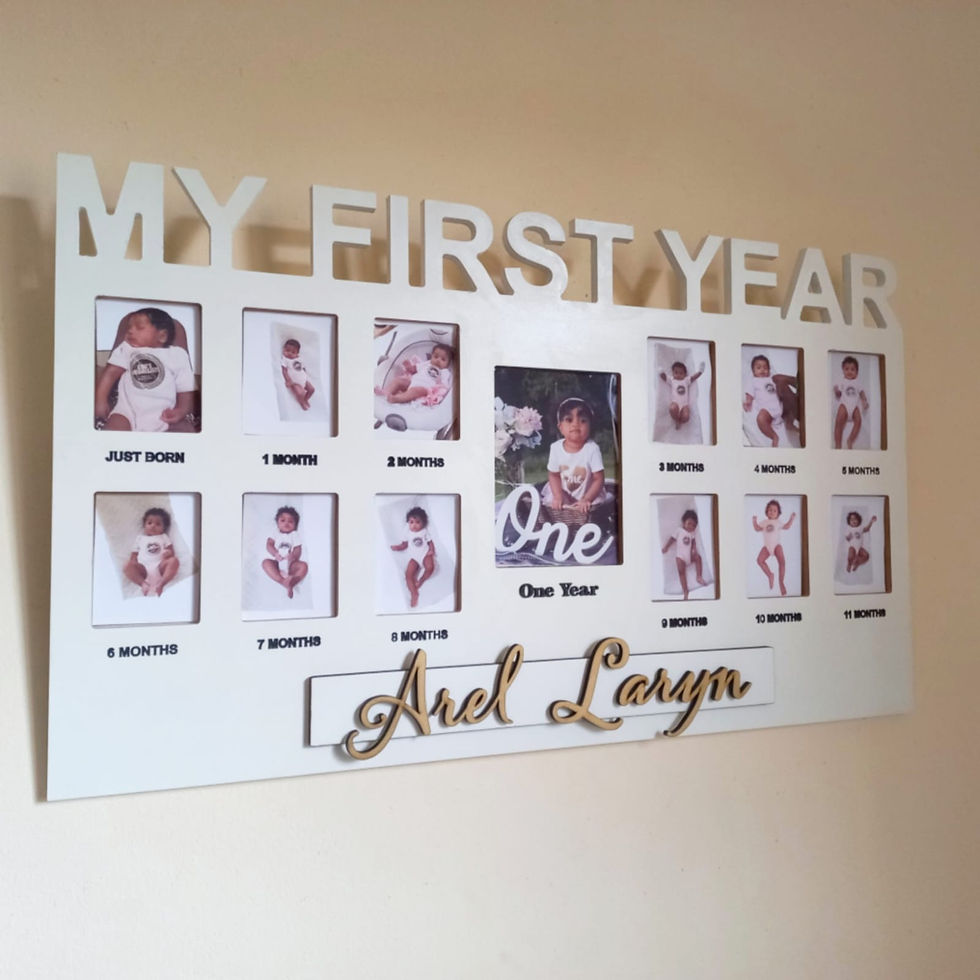 My First Year Picture Frame | onedarwoodwork