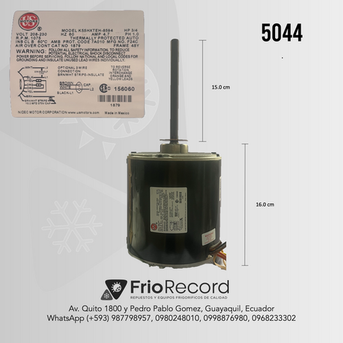 MOTOR VENTILADOR CONDENSADOR 3/4 US MOTORS 1879 | Friorecord S.A.