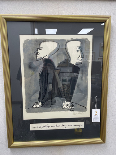 Ben Shaun “and partings one had long seen coming “ Lithograph Print ...