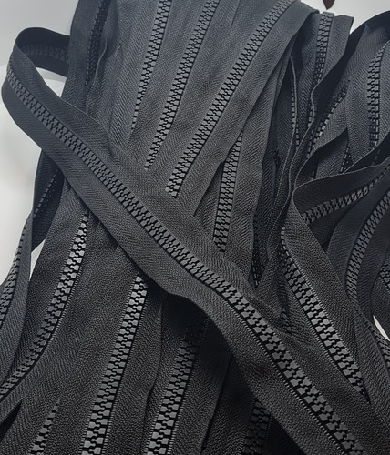 Black Plastic Continuous Zip & Sliders | sewstitchy2