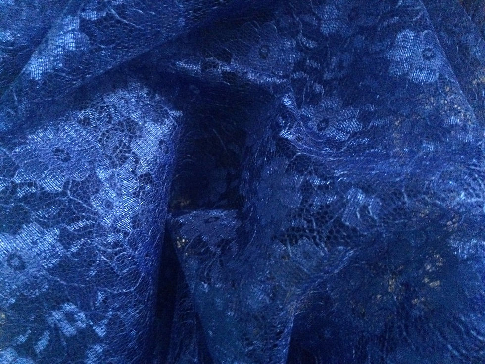 Royal Blue Flower Lace | sewstitchy2