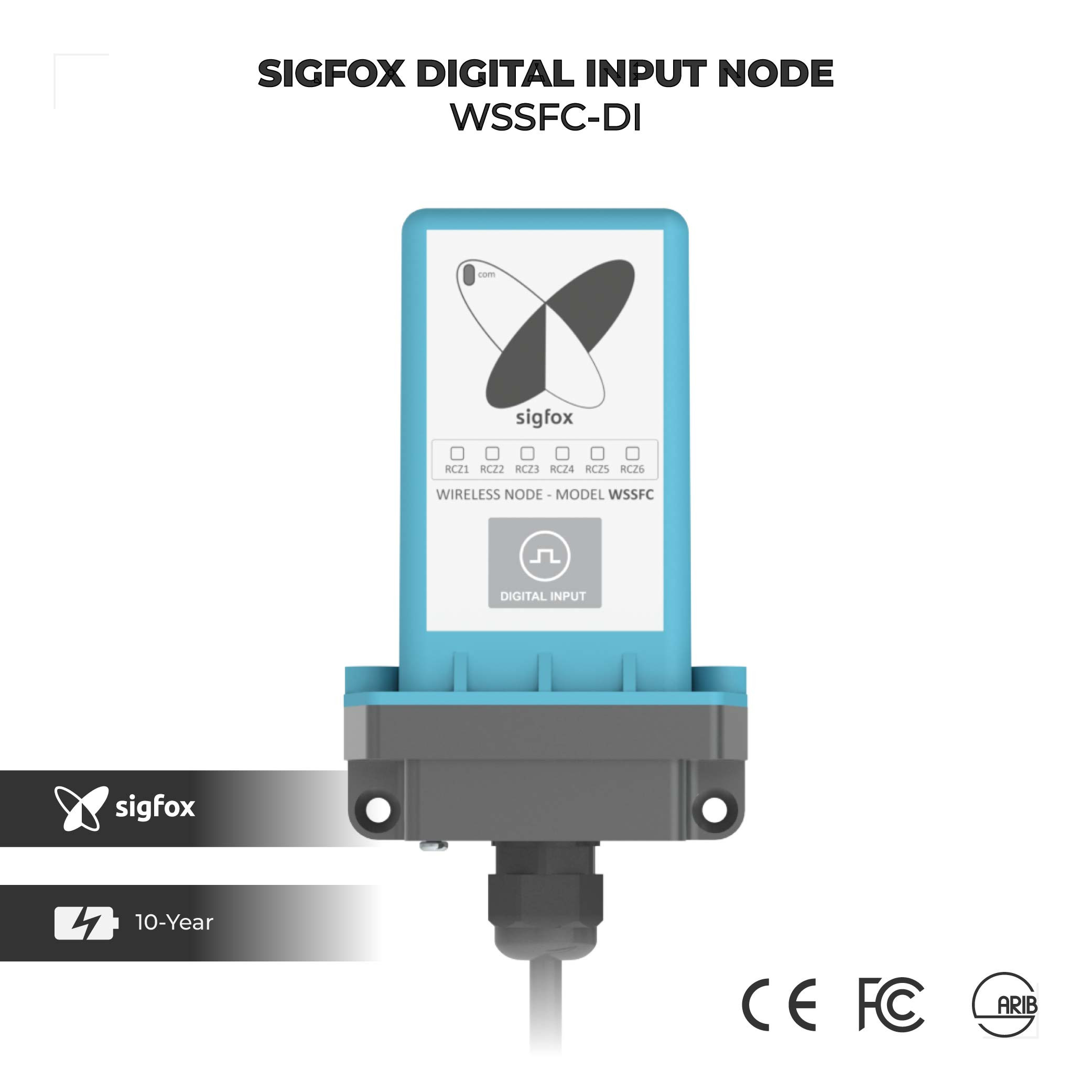 Sigfox Digital Input Node | Pulse Counter & Logic Detection