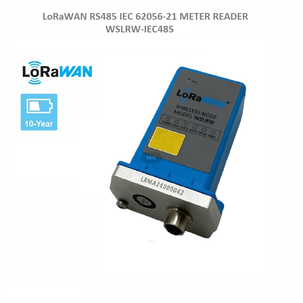 LoRaWAN RS485 IEC 62056-21 Meter Reader for Remote Monitoring