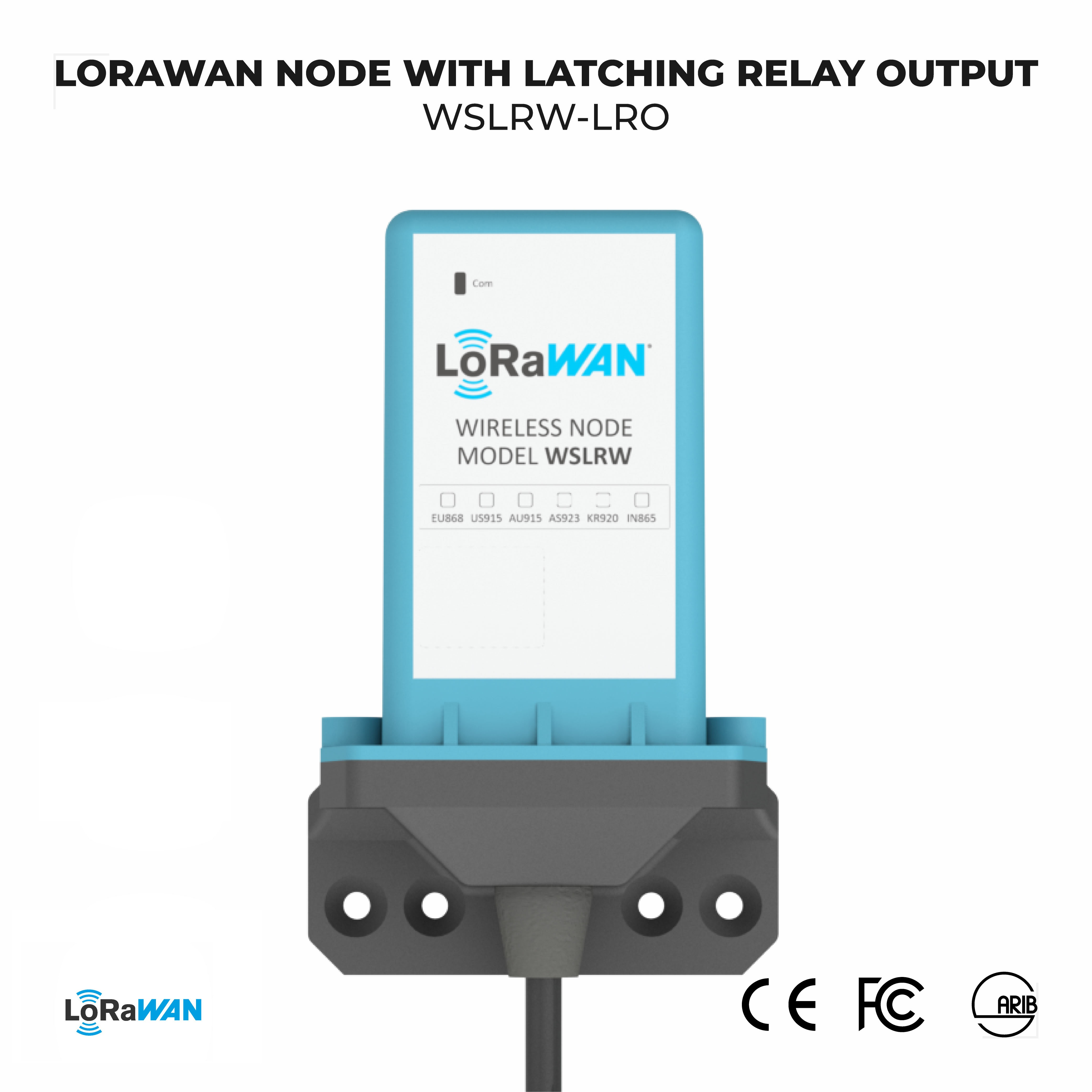 LoRaWAN Node with Latching Relay Output for Remote Control
