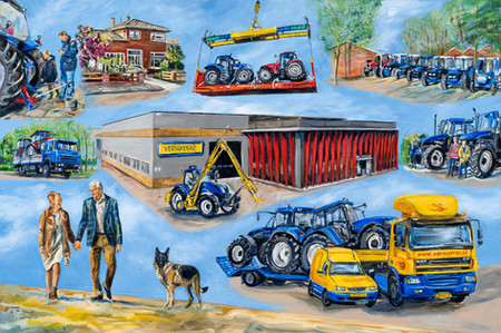 Zakelijk schilderij in opdracht