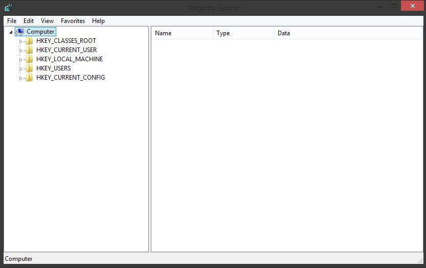 Windows Registry Editor