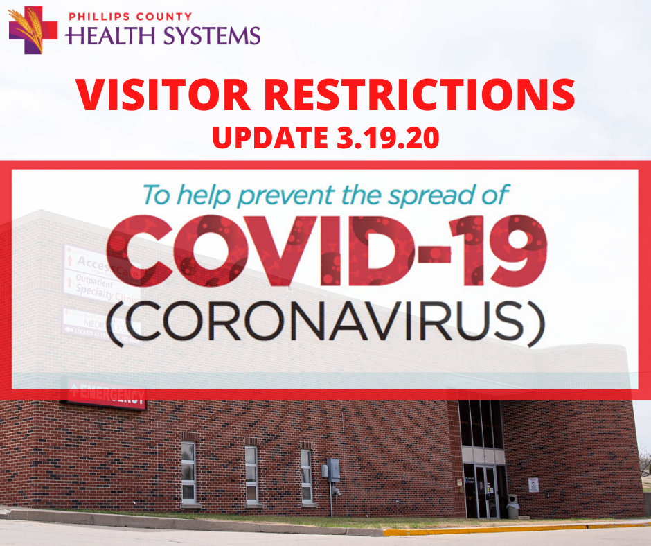 COVID-19 PATIENT & VISITOR RESTRICTIONS UPDATE - EFFECTIVE FRIDAY, 3.20 ...