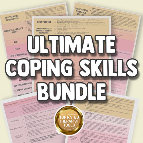 Coping skills, self regulation, CBT, DBT, mindfulness, pdf Worksheets ...