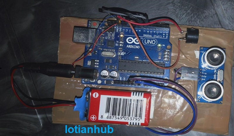 Third eye for blind using Arduino