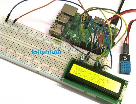 Simple Weather Station using Raspberry pi