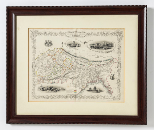 NORTHERN INDIA - MAP | Serendip Art