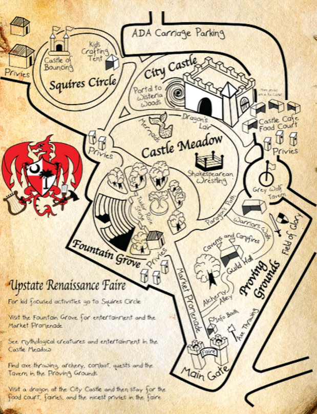 Map of the Faire | Upstate Renaissance