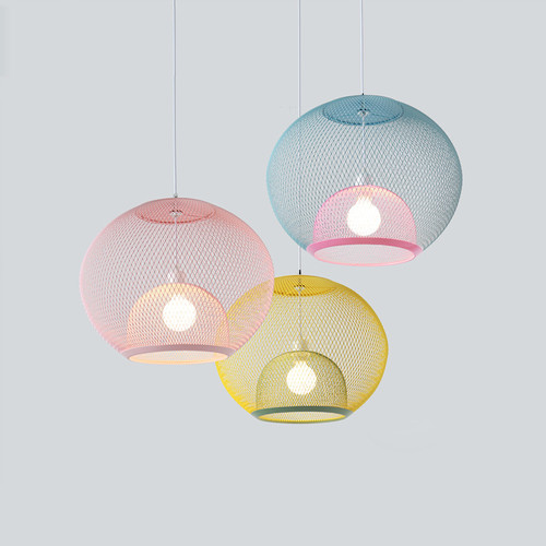 LED Colourful Birdcage Macaroon Pendant Light | Jupico Lights