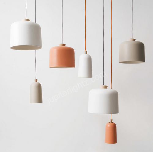 LED Simple Wood LED Creative Macaroon Pendant Light | Jupico Lights