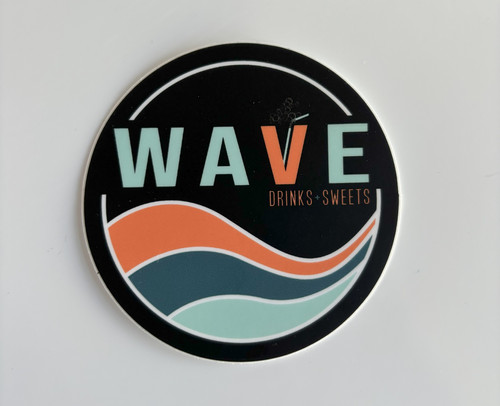 Wave sticker | Wave Drinks + Sweets